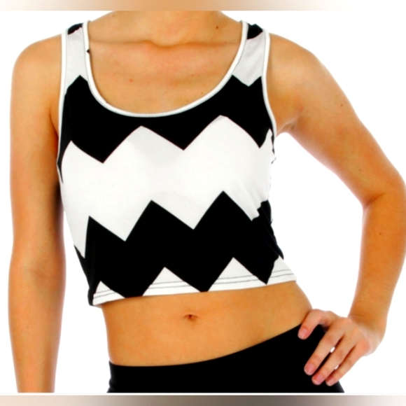 Tops | Chevron Crop Top | Poshmark